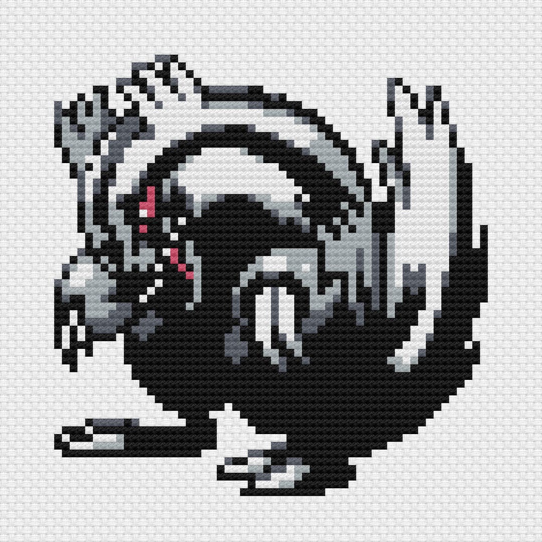 Galarian Linoone Cross Stitch Pattern PDF Instant Download Retro Sprite ...