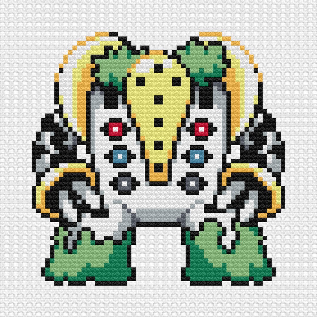 Regigigas Cross Stitch Pattern PDF Instant Download Retro Sprite Switch ...