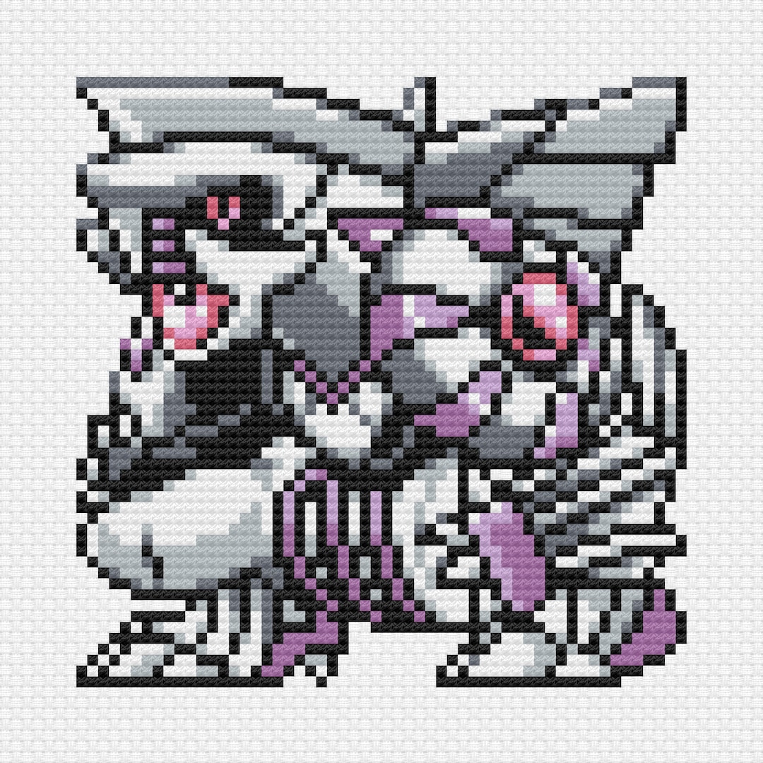 Palkia Cross Stitch Pattern PDF Instant Download Retro Sprite Switch ...