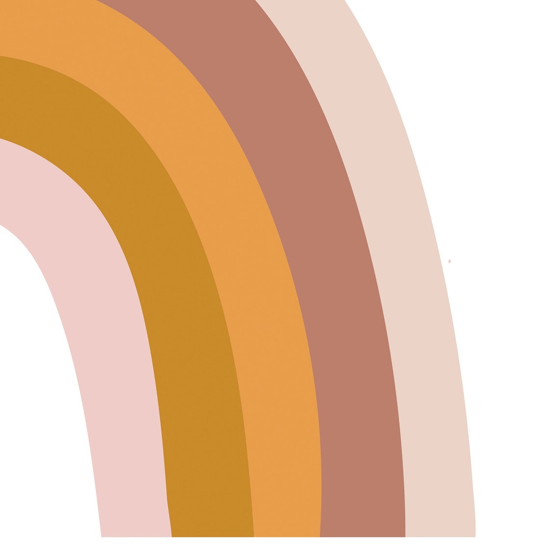 Rainbow, Neutral Colors, Pink, Orange, Nursery Girl, Nursery Boy, Hand ...