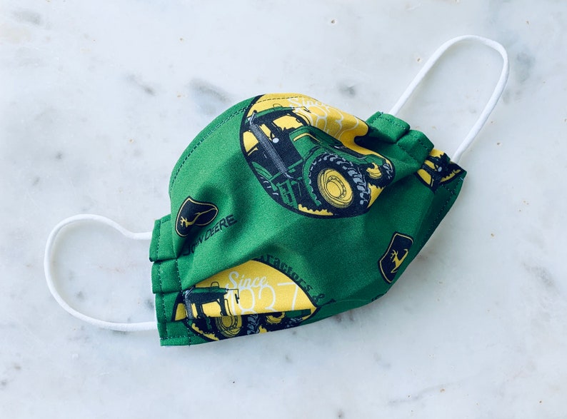 John Deere Face Mask | Comfy Double Layer | 100% Cotton - Etsy