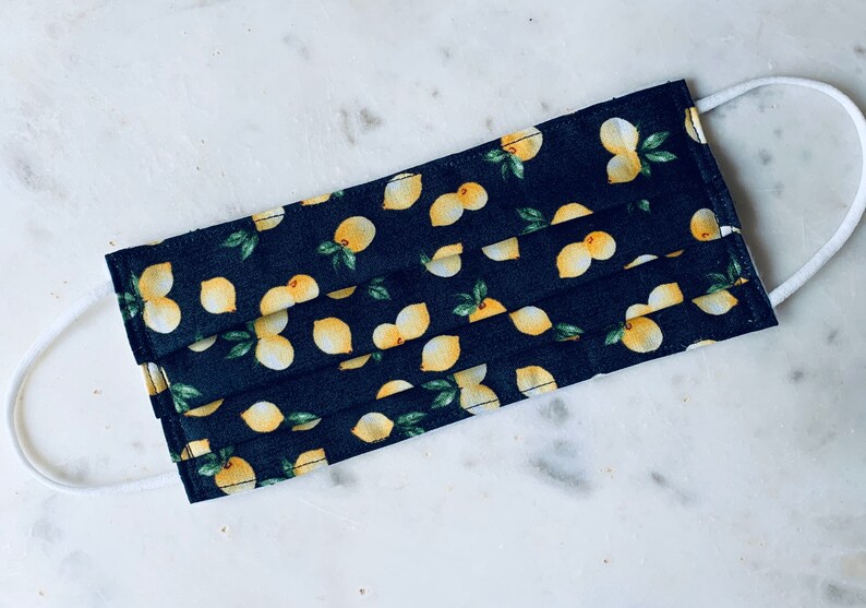 Lemon Face Mask Comfy Double Layer Choose From 6 Lemon - Etsy