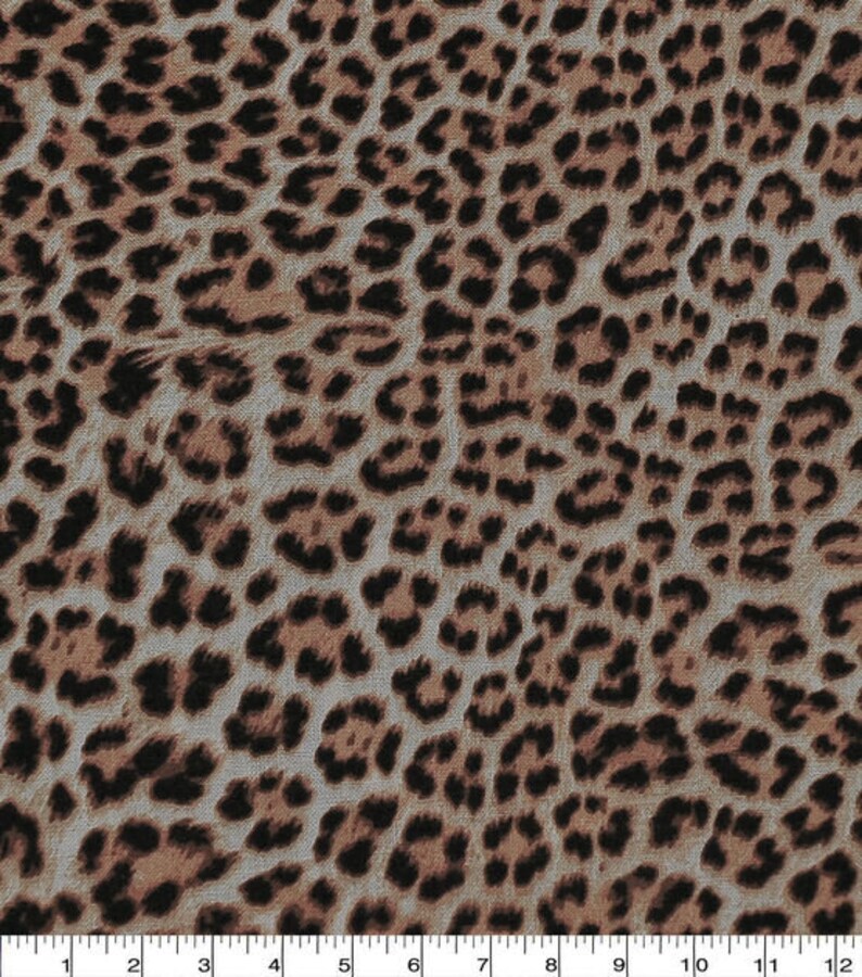 Leopard Print Fabric by the Yard - Etsy