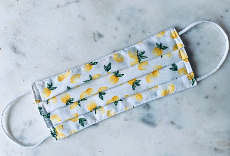 Lemon Face Mask Comfy Double Layer Choose From 6 Lemon - Etsy