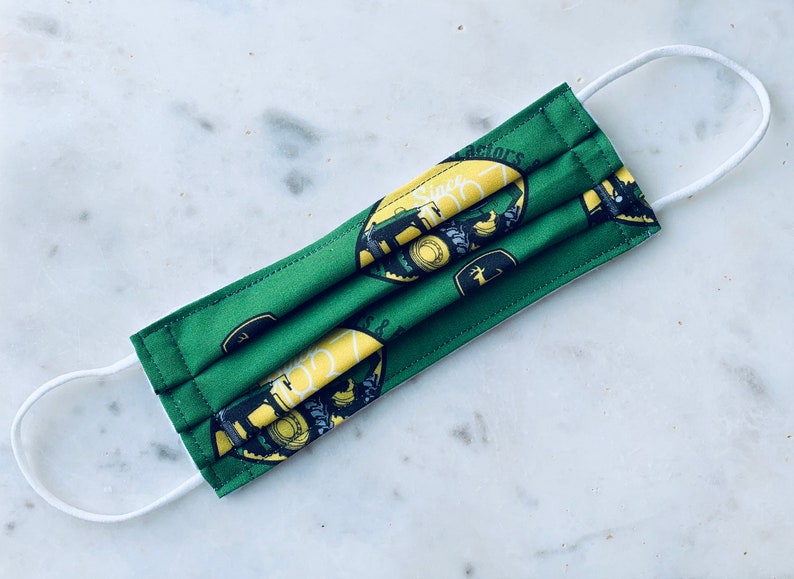 John Deere Face Mask | Comfy Double Layer | 100% Cotton - Etsy