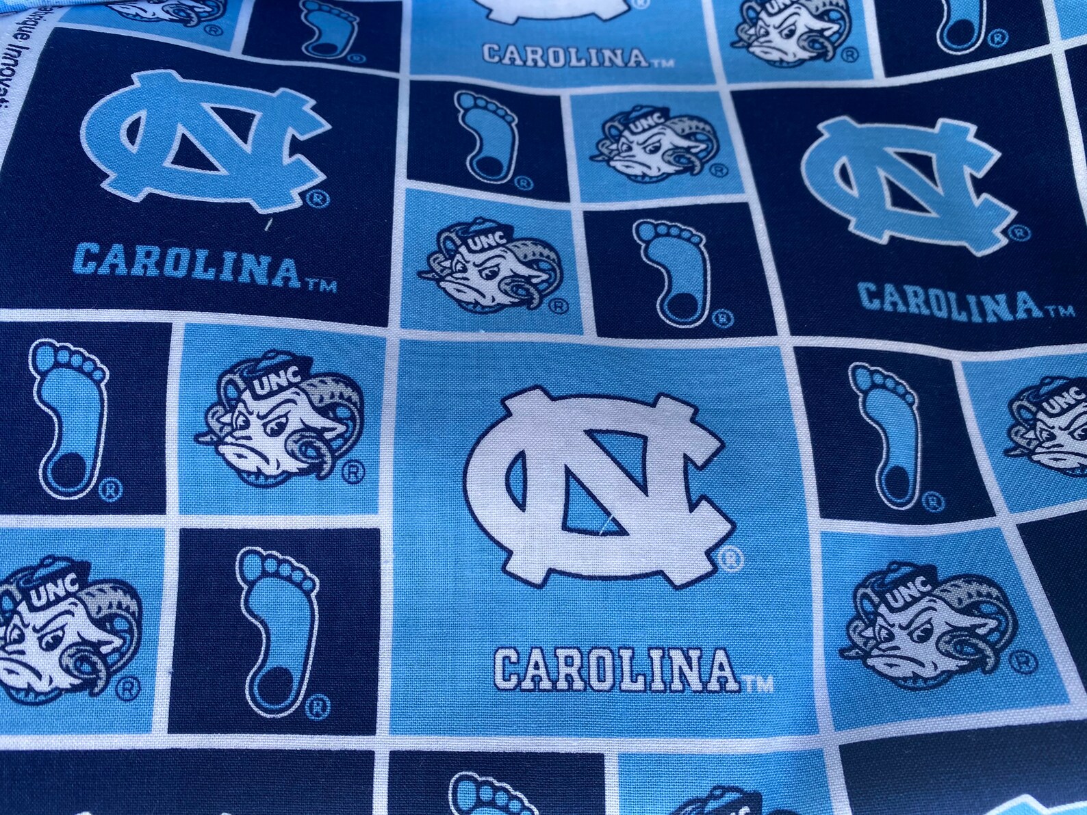 UNC Tarheels 3 Patterns Available Reusable Face Mask, Courtesy Mouth ...