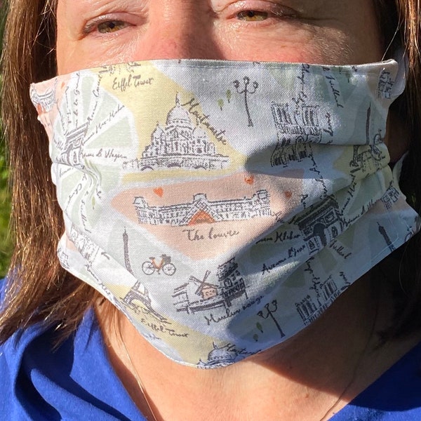 Eiffel Tower Face Mask - Etsy
