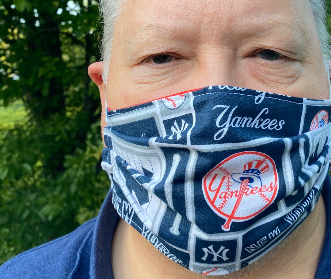 New York Yankees Reusable Face Mask, Courtesy Mouth Covering - Etsy