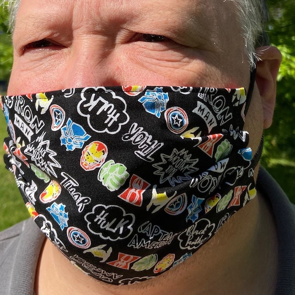 Avengers Face Mask - Etsy