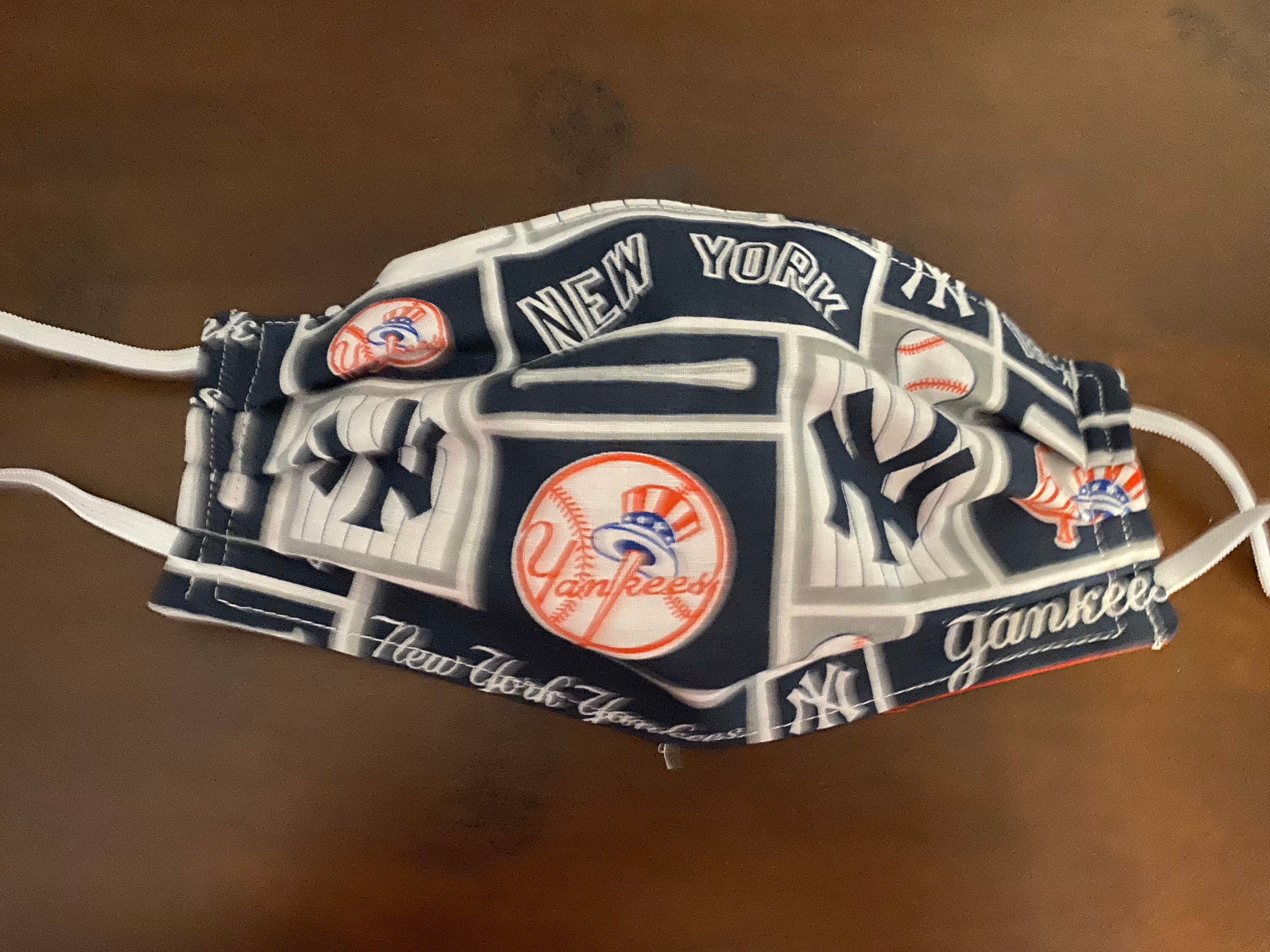New York Yankees Reusable Face Mask, Courtesy Mouth Covering - Etsy