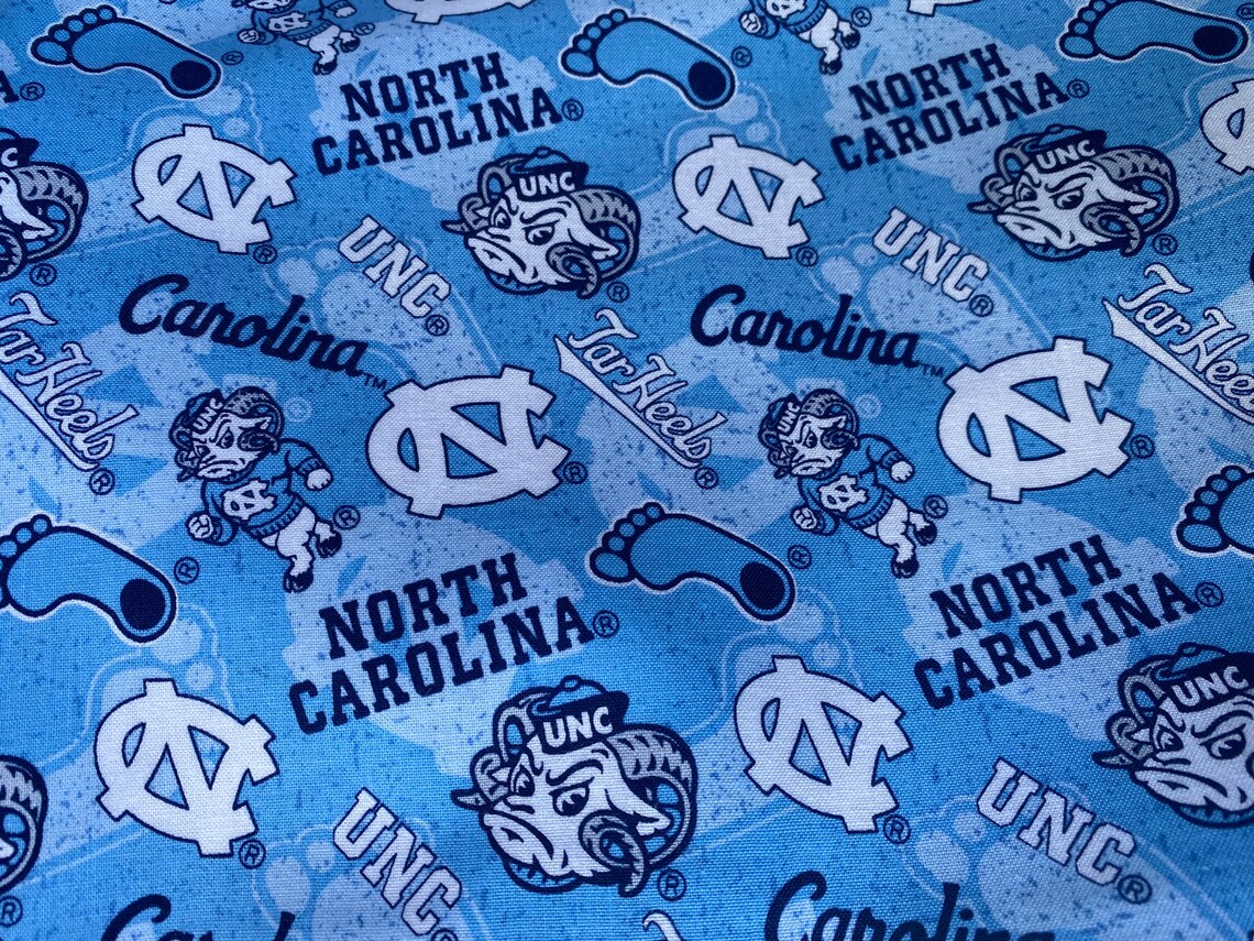 UNC Tarheels 3 Patterns Available Reusable Face Mask, Courtesy Mouth ...