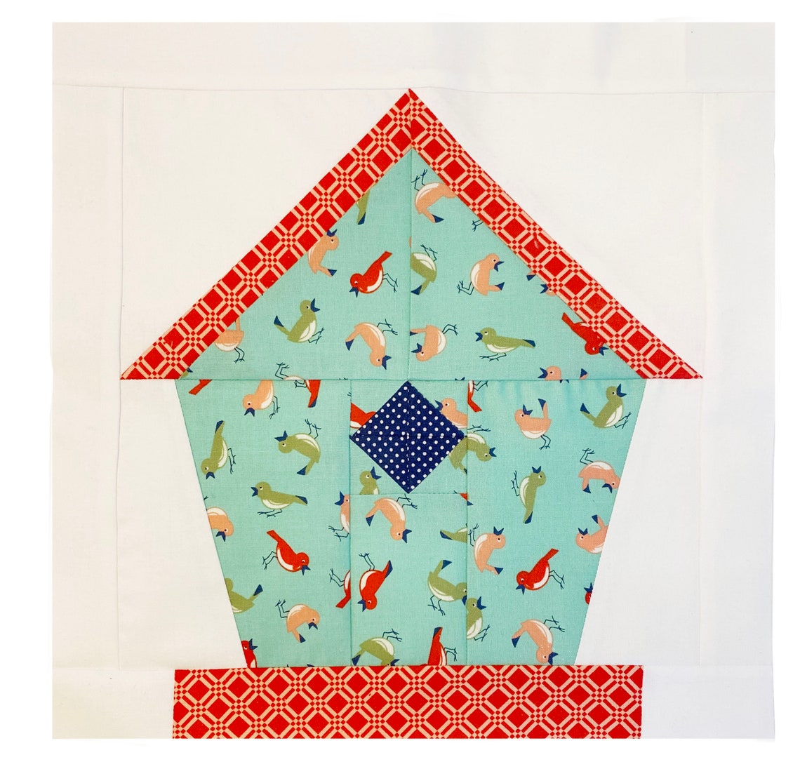 Birdhouse Quilt Block Pattern - Etsy