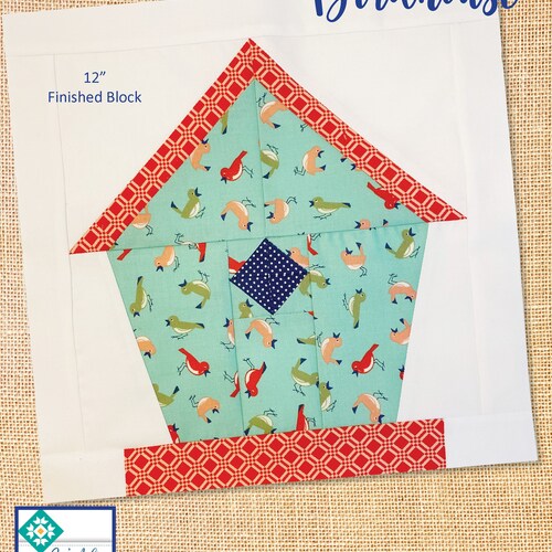 Birdhouse Quilt Block Pattern - Etsy