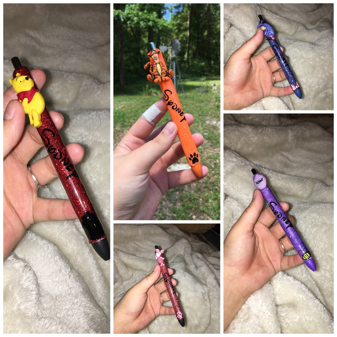 Winne the Pooh Epoxy Glitter Pens | Refillable - Etsy