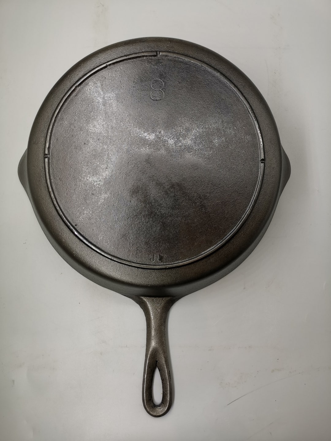 Vintage Lodge 3 Notch No.8 J Cast Iron Pan/skillet, D10.5"/h2", Good ...