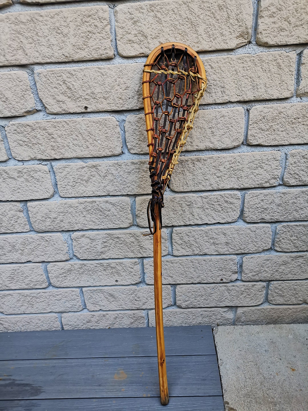 Vintage Mohawk Wooden Lacrosse Stick, Cornwall Island, Mohawk Indian ...