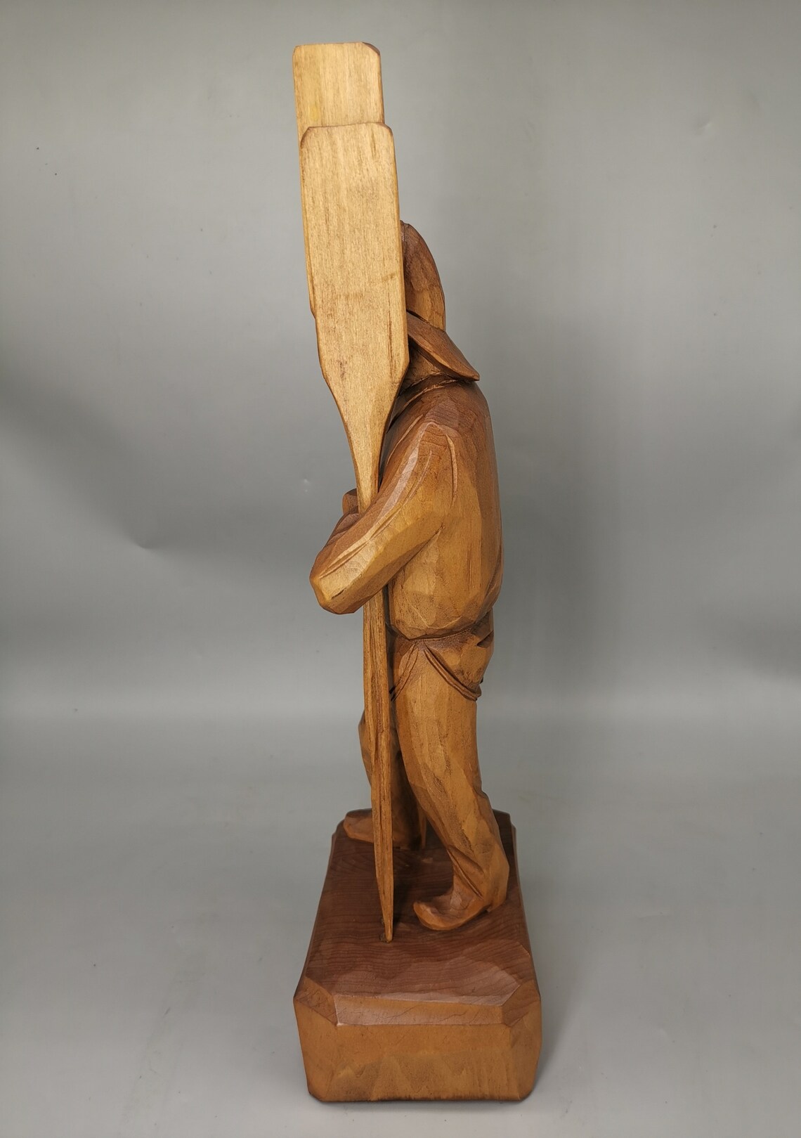Vintage St.jean Port Joli.quebec Hard Wood Carving/folk Art, Signed by ...