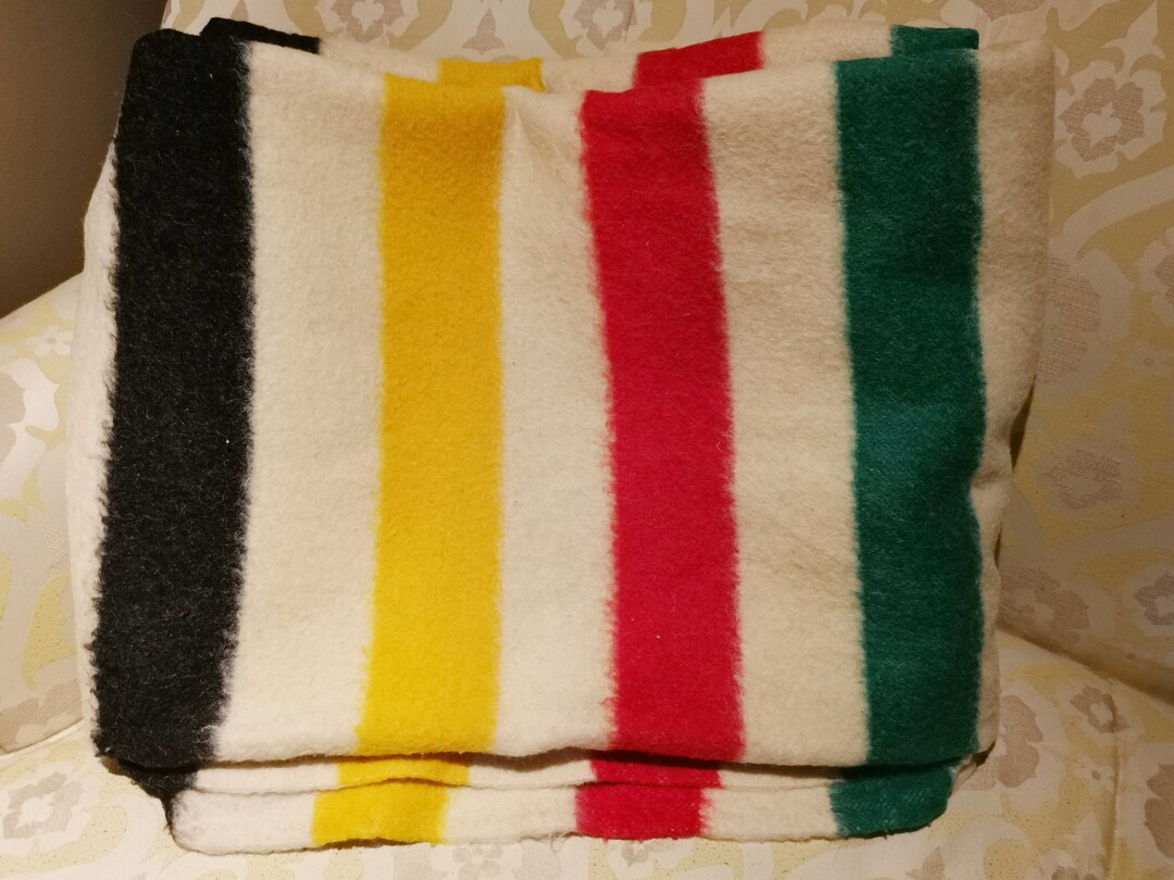 Vintage 4 Point Trapper Point Wool Blanket, 9588, Made in England, 4 ...