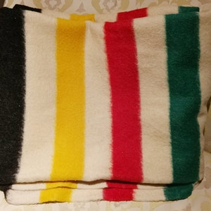 Vintage 4 Point Trapper Point Wool Blanket, 9588, Made in England, 4 ...