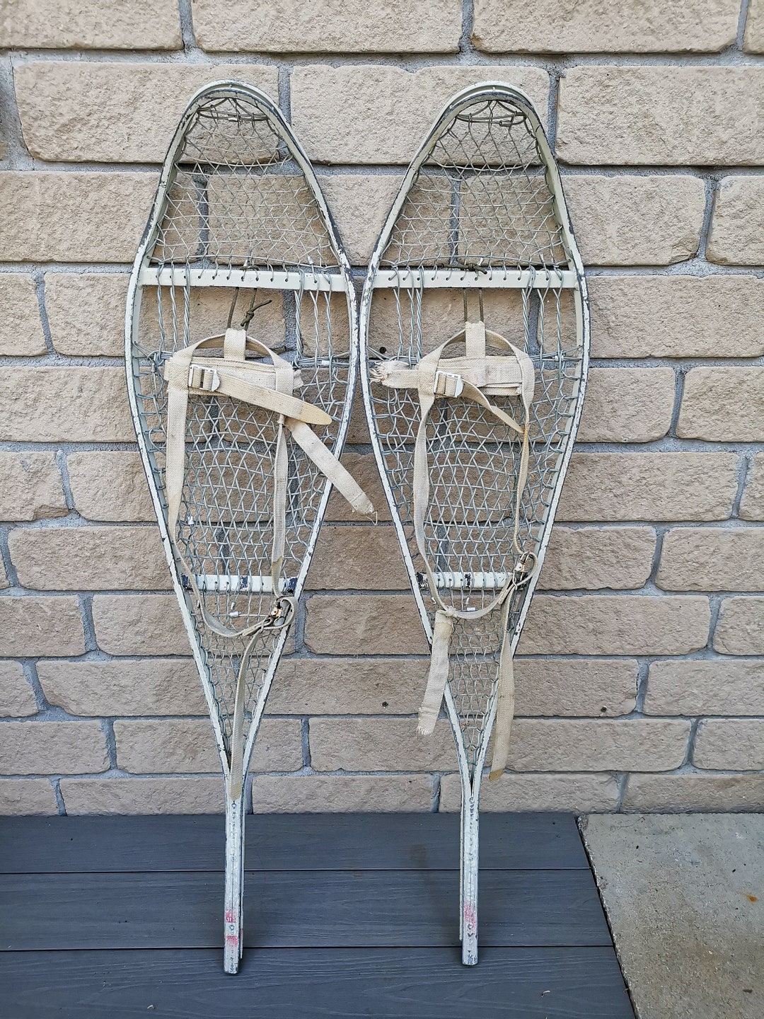 Vintage Military Snowshoes, 4512, Magnesium Frames With Steel Wire, in ...