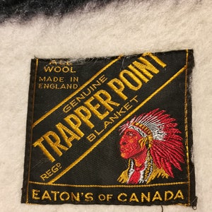 Vintage 4 Point Trapper Point Wool Blanket, 9588, Made in England, 4 ...
