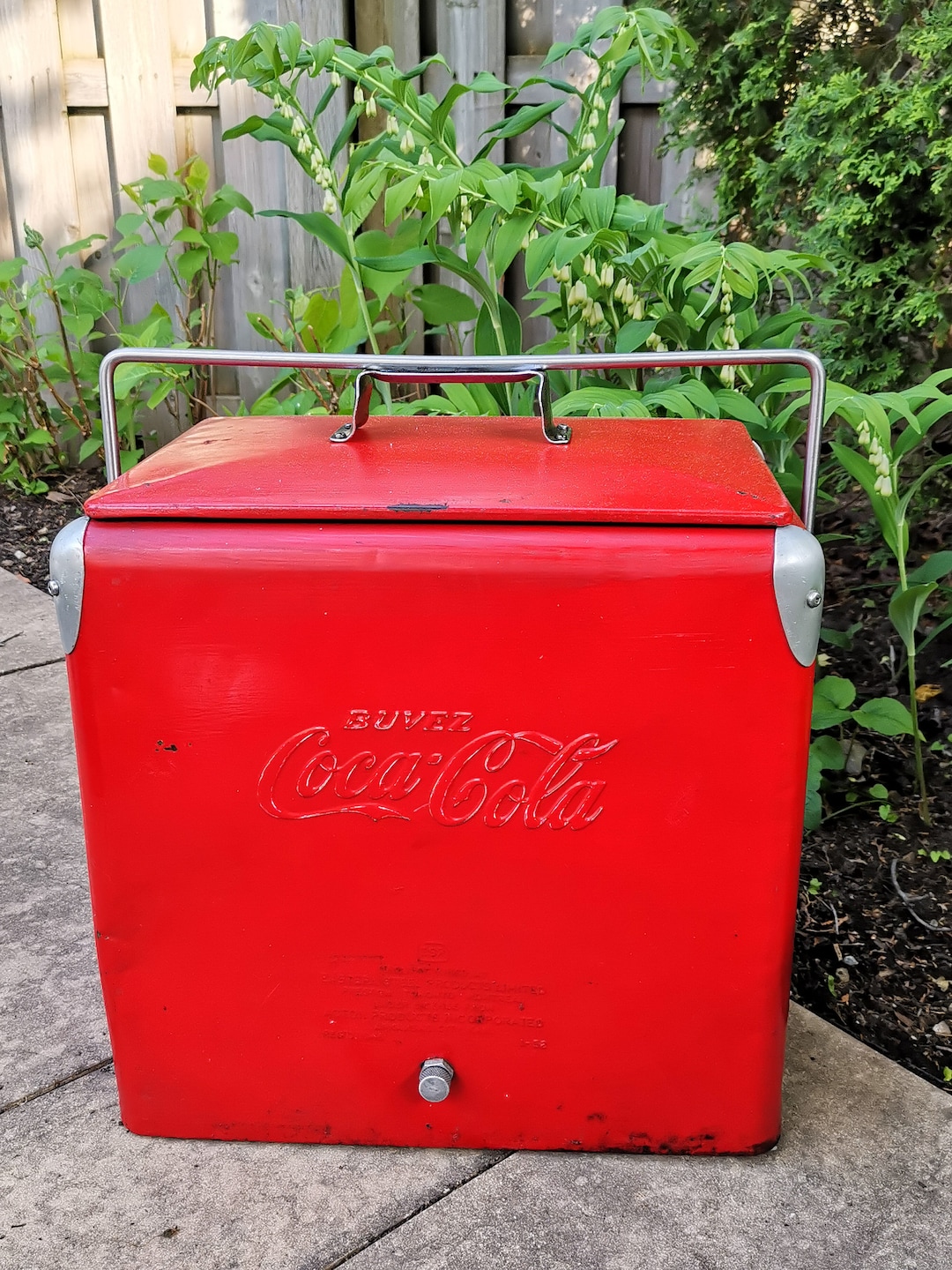 Vintage Metal Coca-cola Cooler, 17"*16.5"*12", Jan.1952, Good Vintage ...