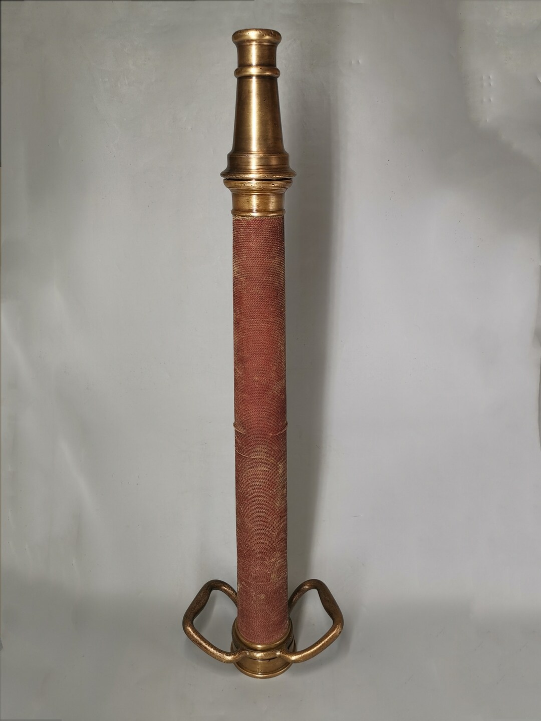 Antique Solid Brass Fire Hose Nozzle With Double Handle, Powhatan B& I ...