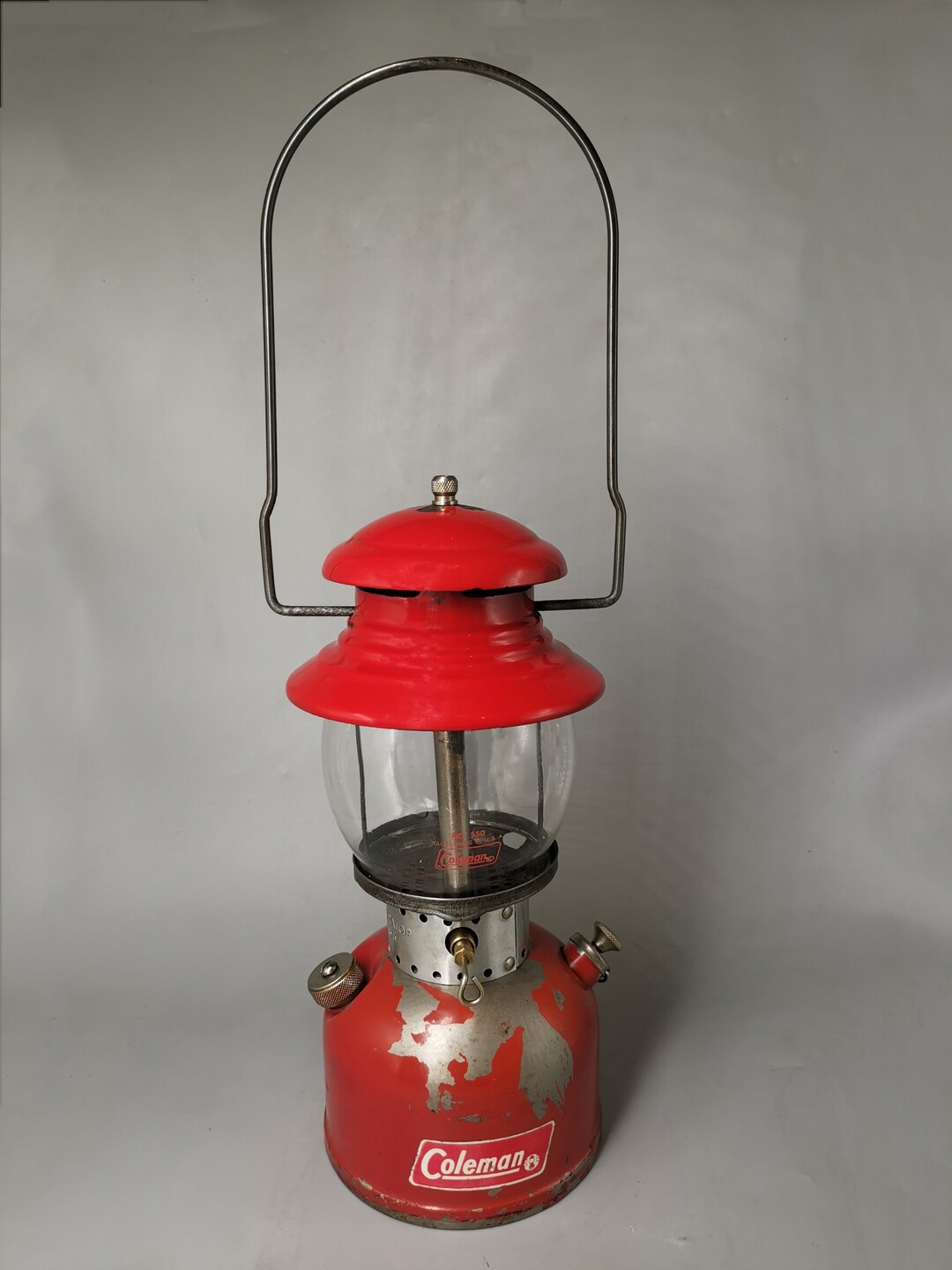 1965 Coleman 200 Red Lantern/sport Lite, H12.5"/d5.25", Made in Canada ...