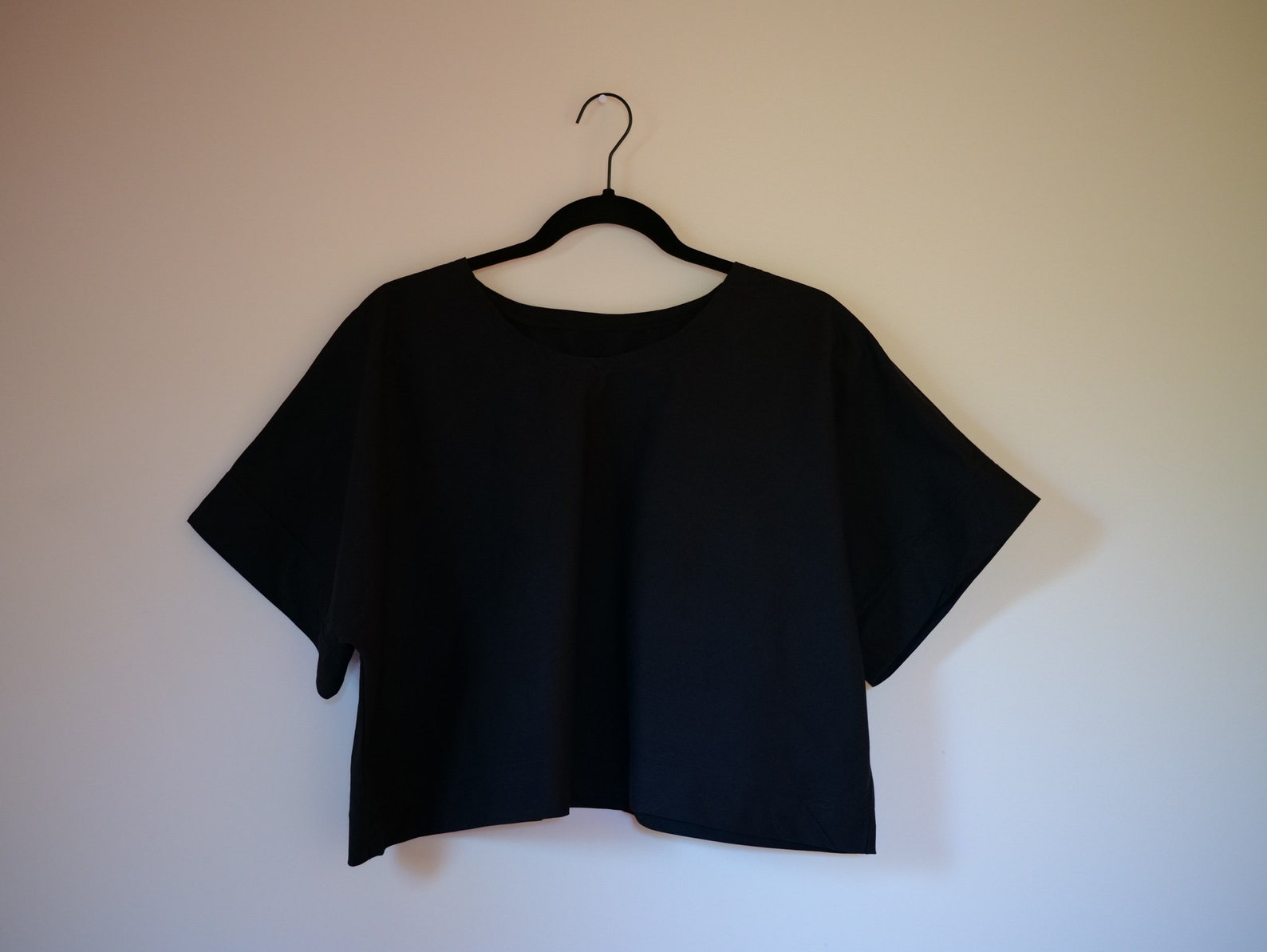 Boxy Crop Top Sewn to Order Everyday Cotton Blouses - Etsy
