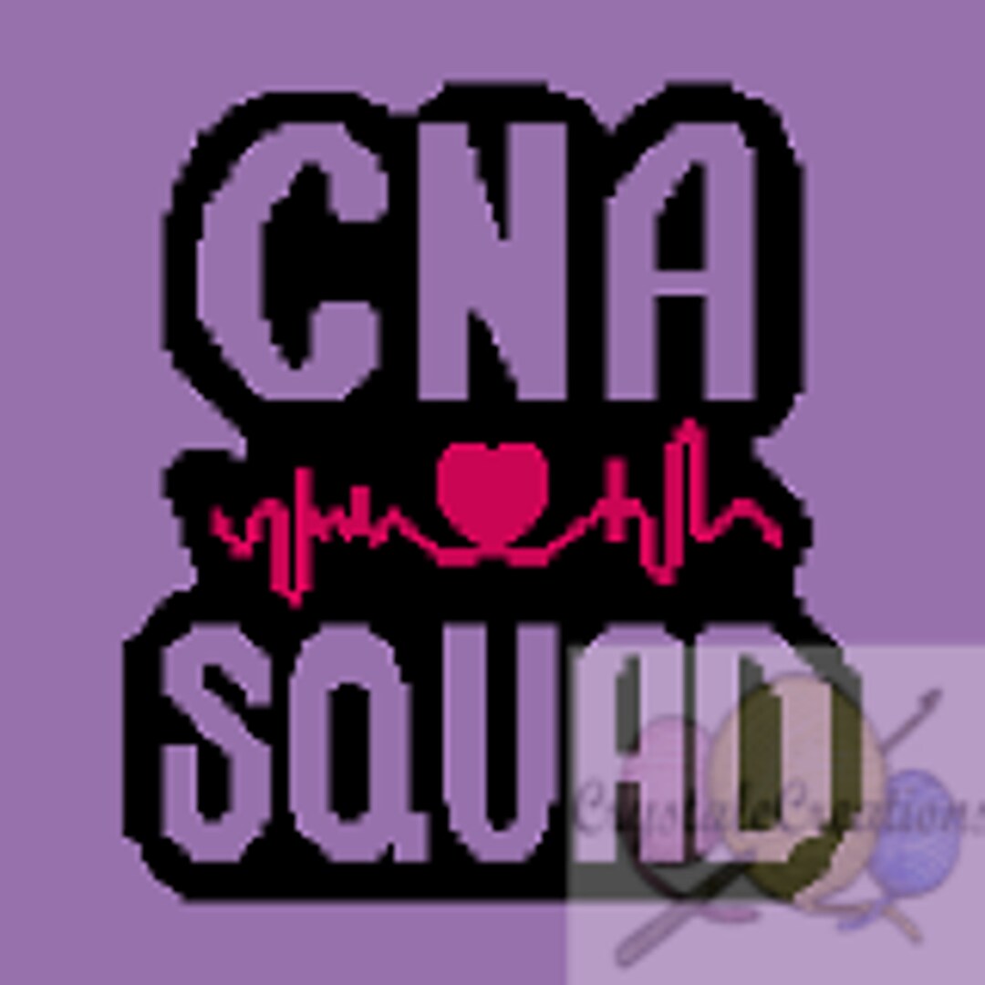 CNA Crochet Graphgan Pattern, Single Crochet Graphgan Pattern, CNA ...