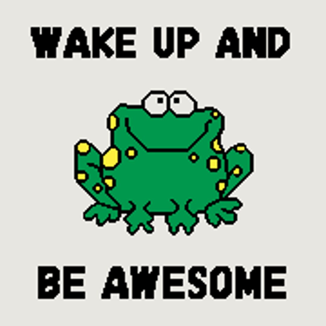 Awesome Frog Single Crochet Graphgan Pattern, Single Crochet Frog ...