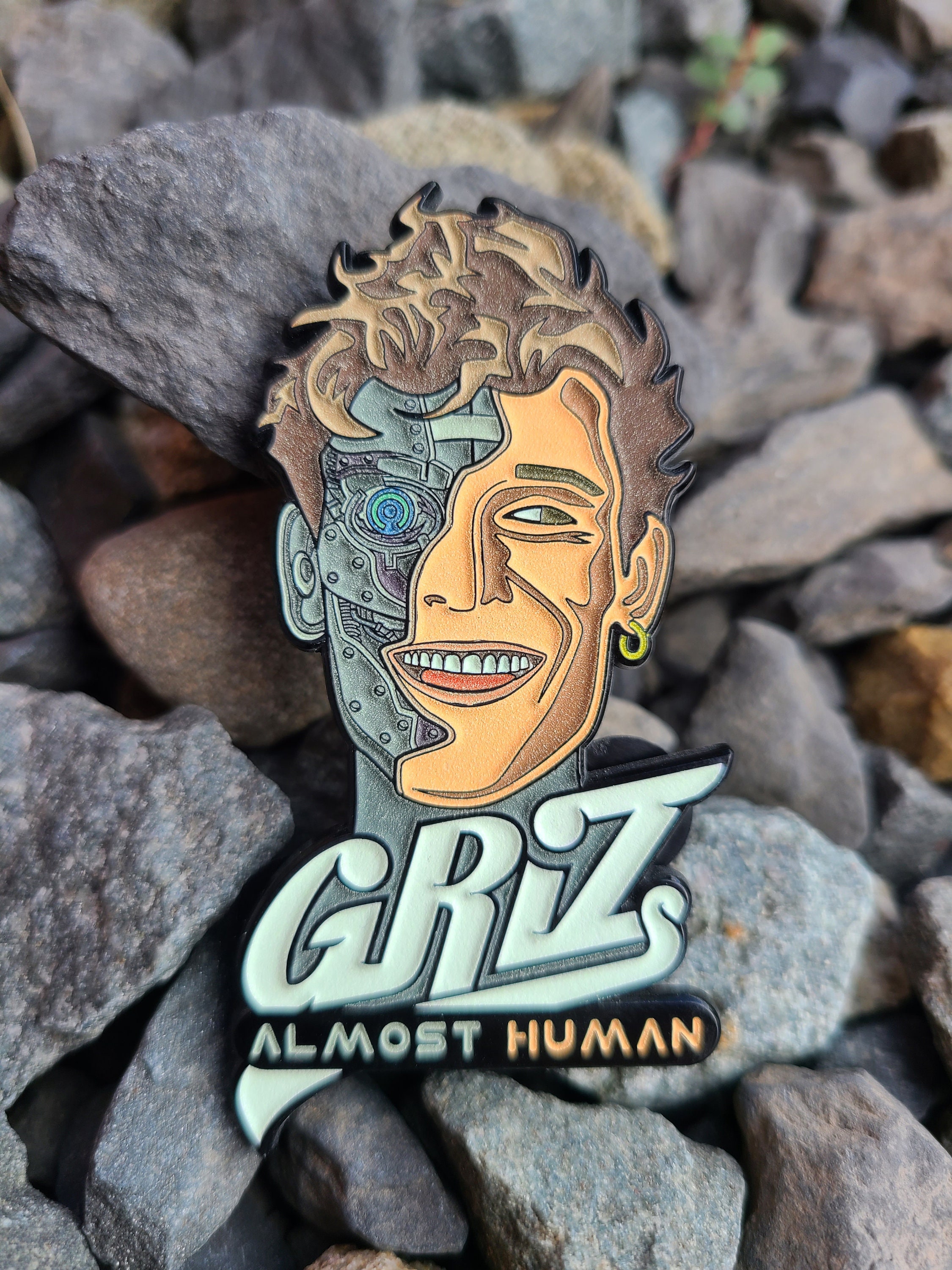ALMOST HUMAN Griz Inspired 2.25 Soft Enamel Lapel Hat Pin - Etsy