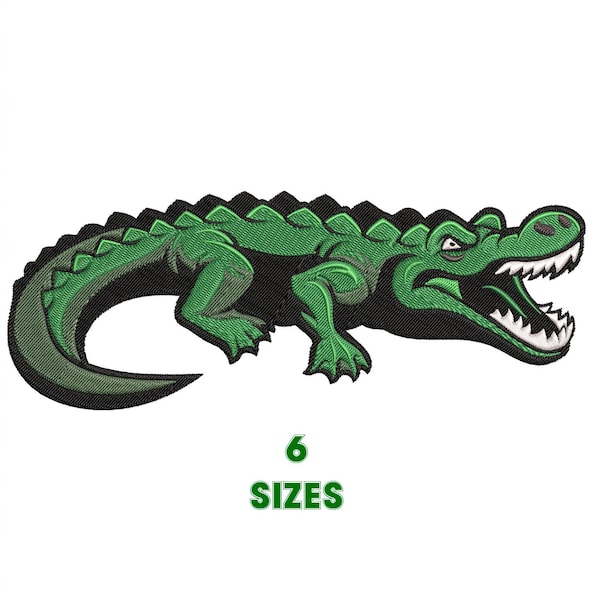 Alligator Embroidery - Etsy