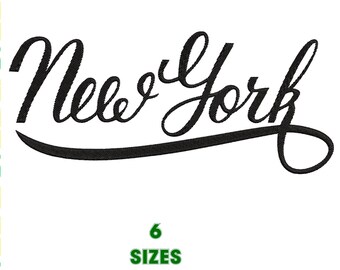 Machine Embroidery Design New York Embroidery PES Instant Download 4x4 ...