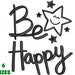 Be Happy Embroidery Design - 6 Sizes - PATTERN - Etsy