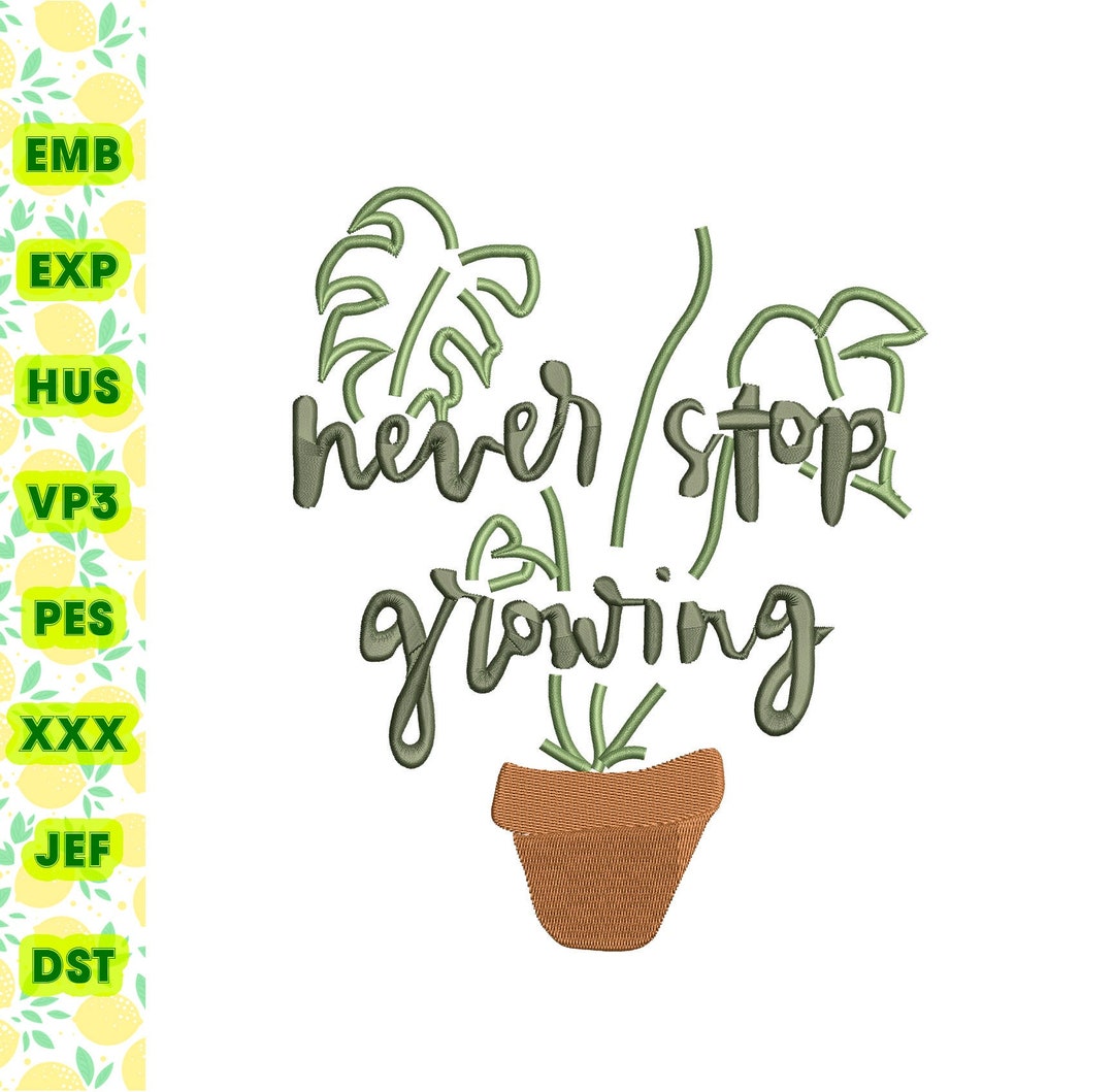 Never Stop Growing, Positive Quotes, Quote, Best Friend Gift, Gift for ...