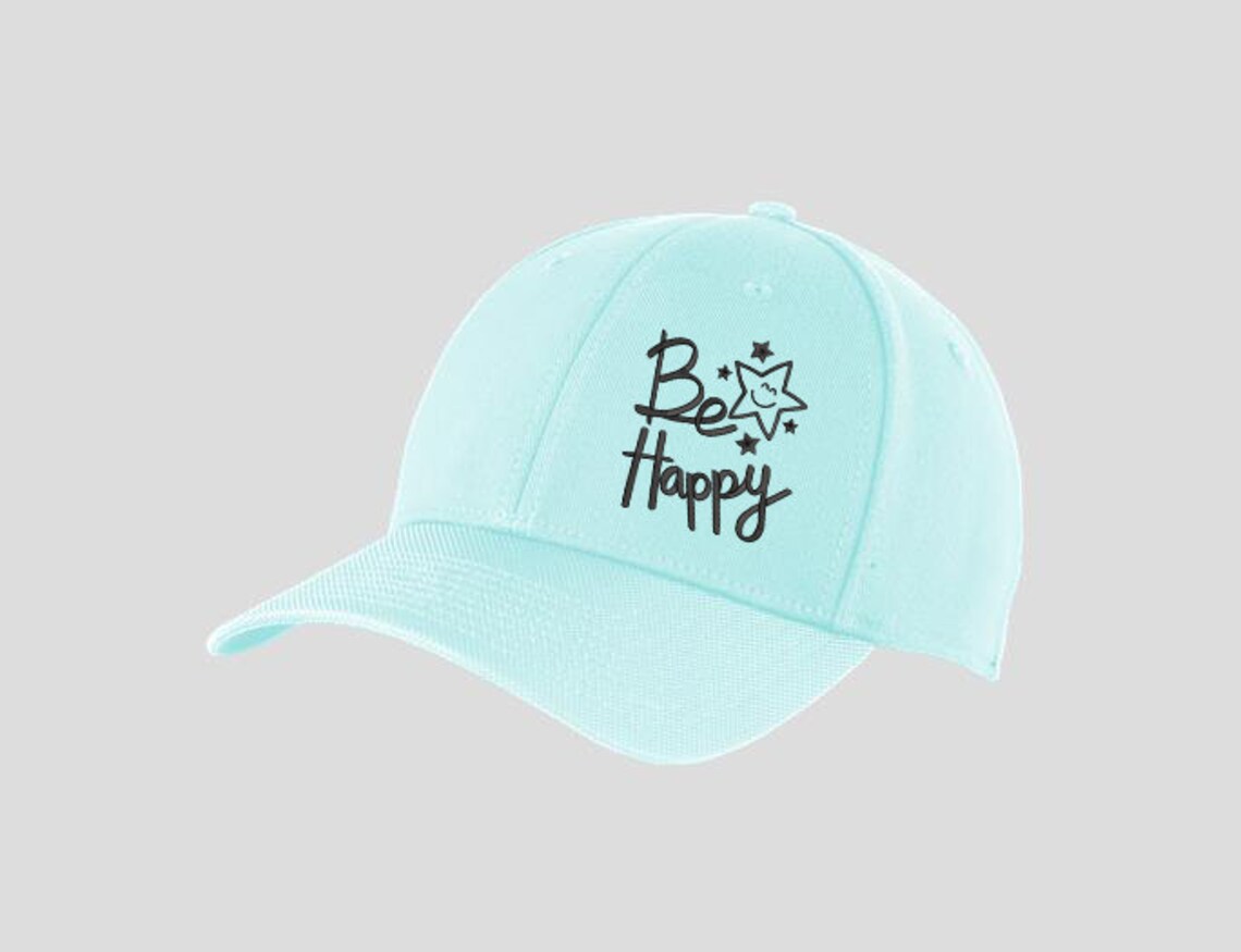 Be Happy Embroidery Design - 6 Sizes - PATTERN - Etsy
