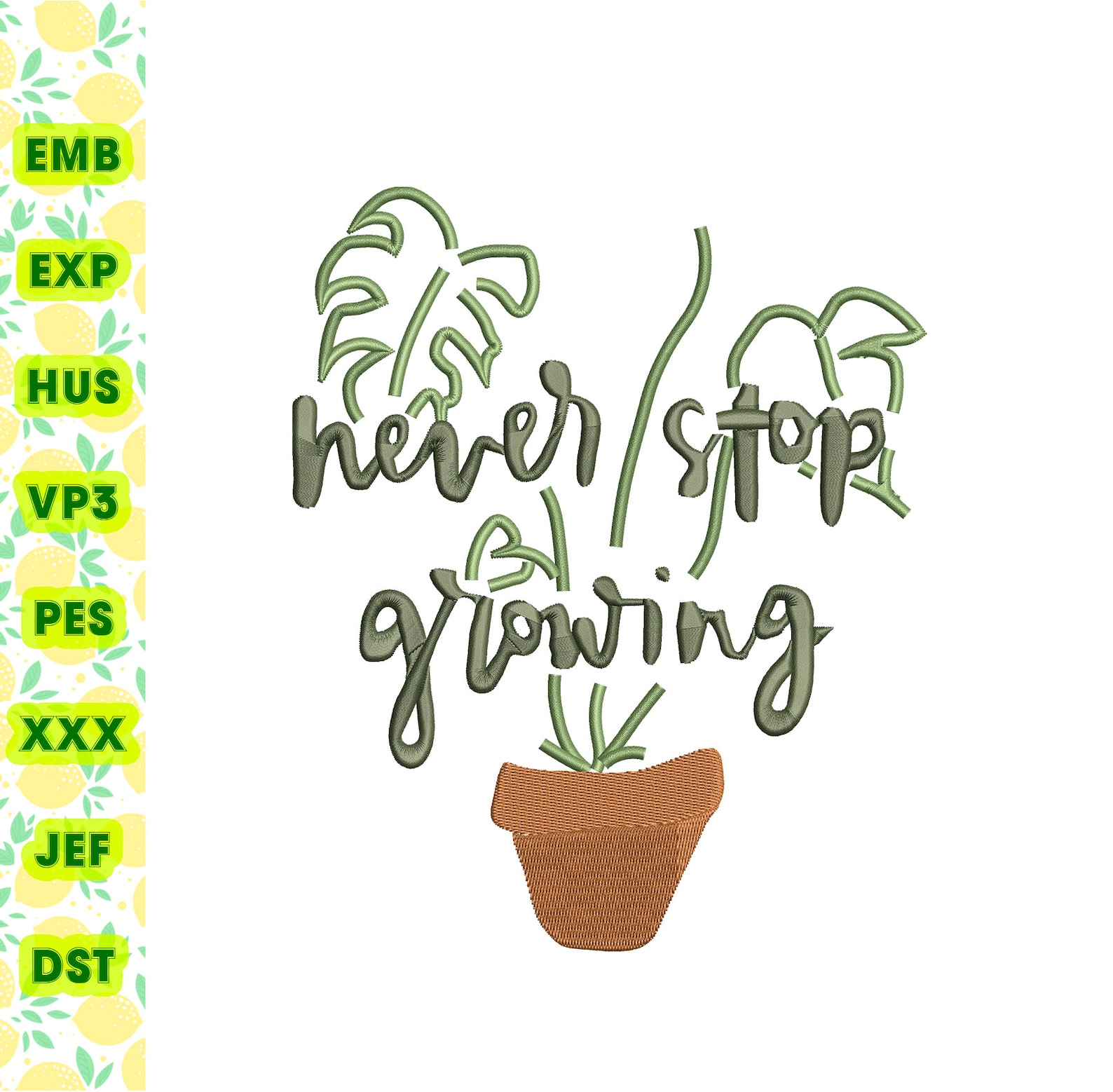 Never Stop Growing Positive quotes Quote Best friend gift | Etsy