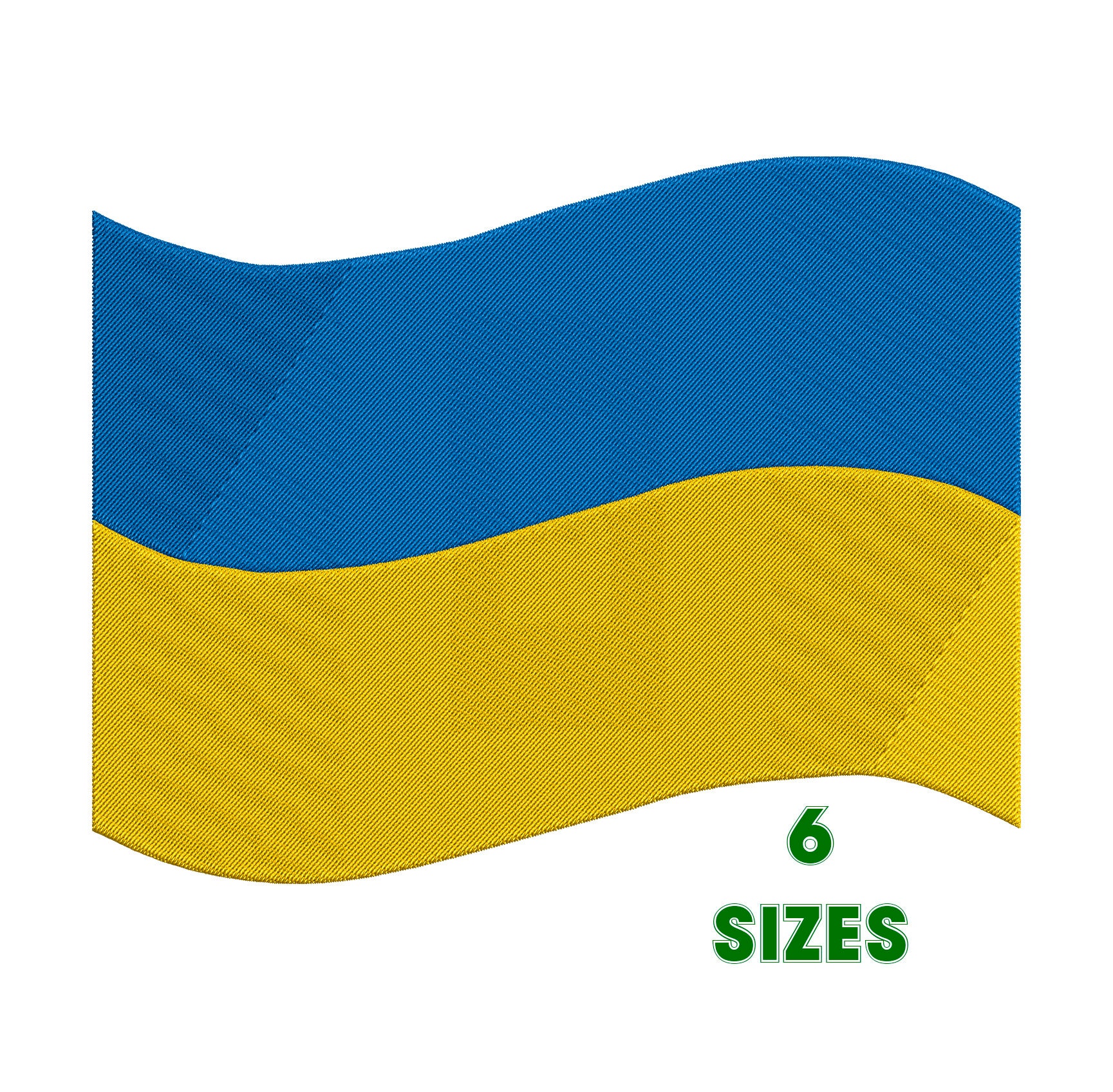 Flag of Ukraine, Ukrainian Freedom Embroidery Design, 6 Sizes - INSTANT ...
