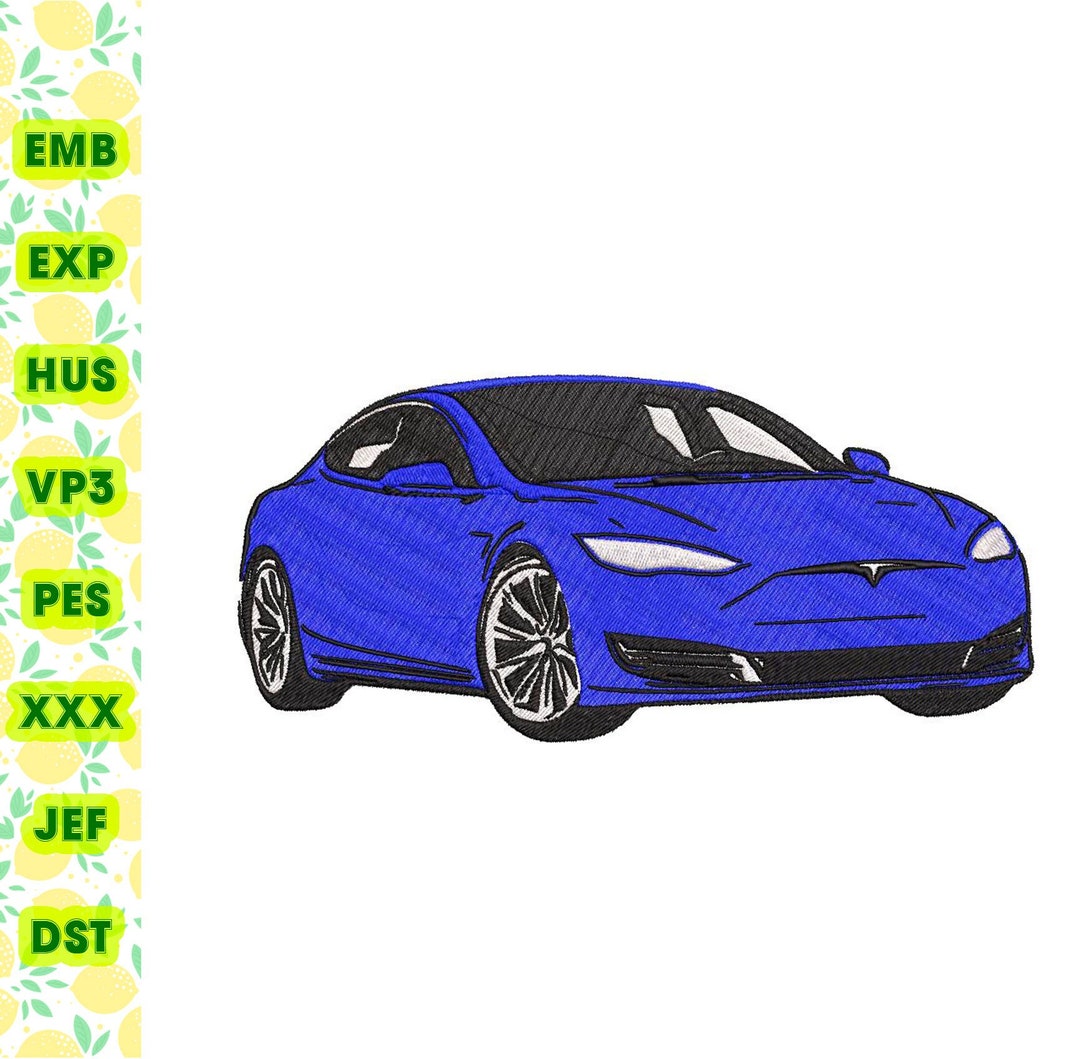 Car Machine Embroidery Design, Machine Embroidery Design 6 Sizes ...