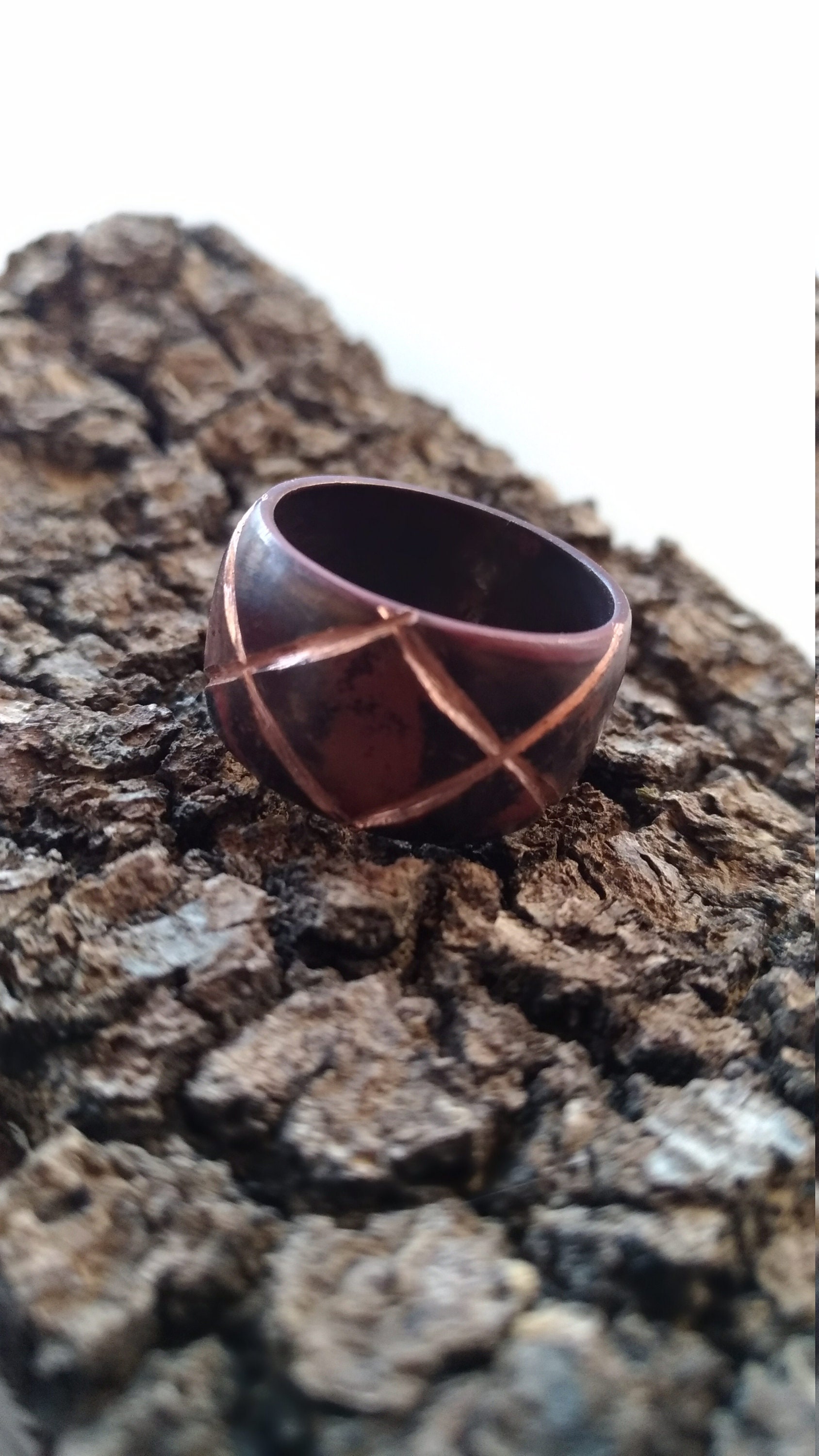 Men's Copper Ring / Artisan Copper Ring / Size 8 1/2 / Wide 13 Mm - Etsy UK