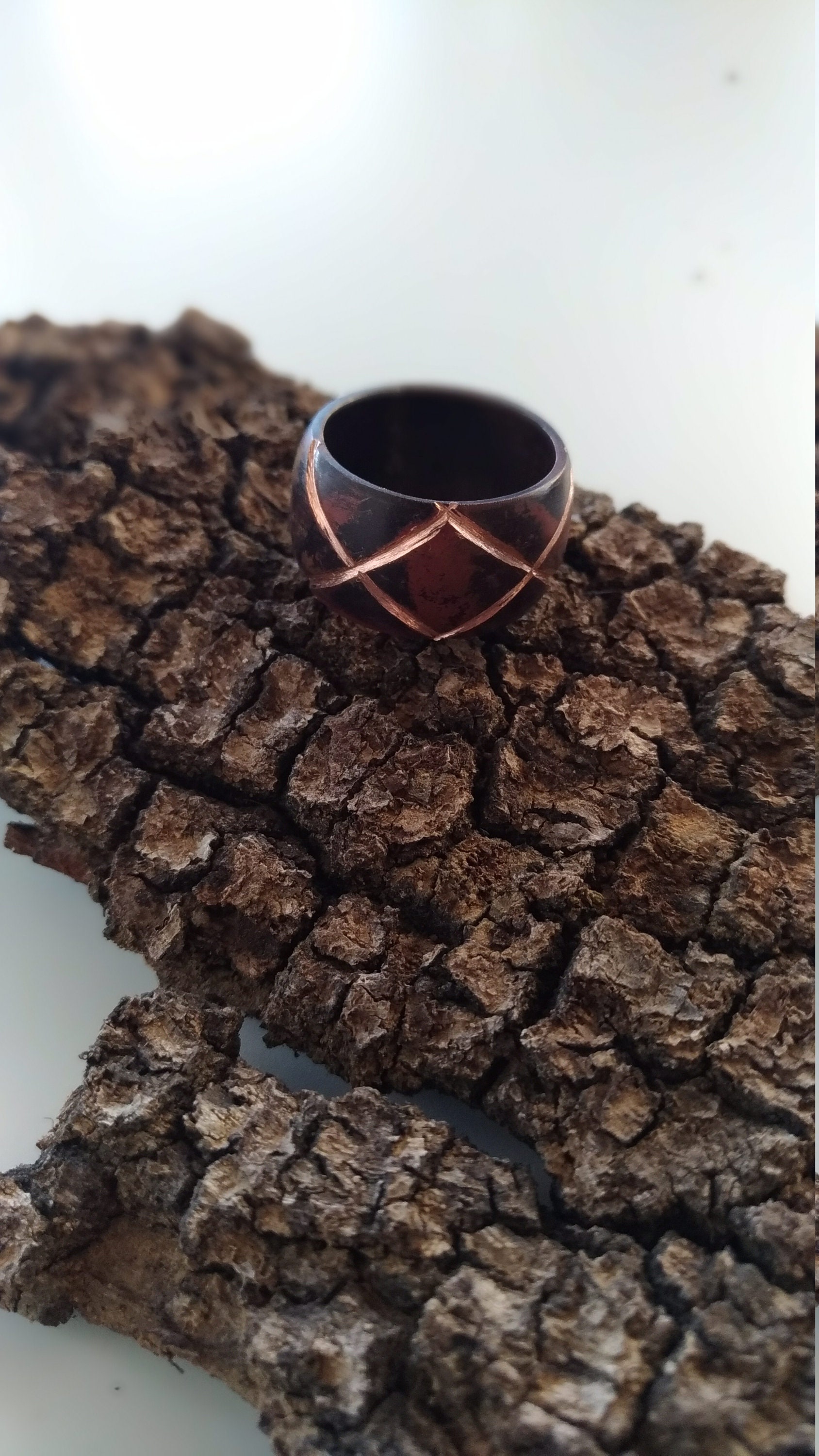 Men's Copper Ring / Artisan Copper Ring / Size 8 1/2 / Wide 13 Mm - Etsy UK