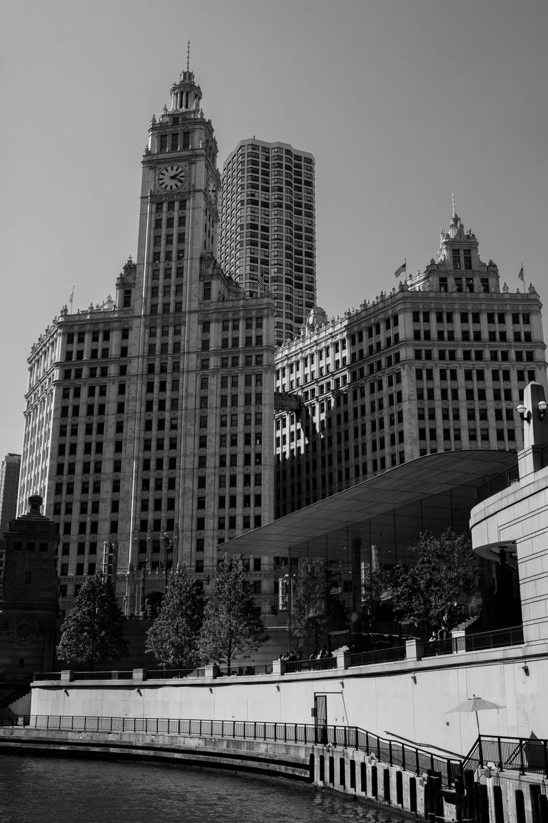 Digital Download Chicago Architecture Photography - Black and White ...