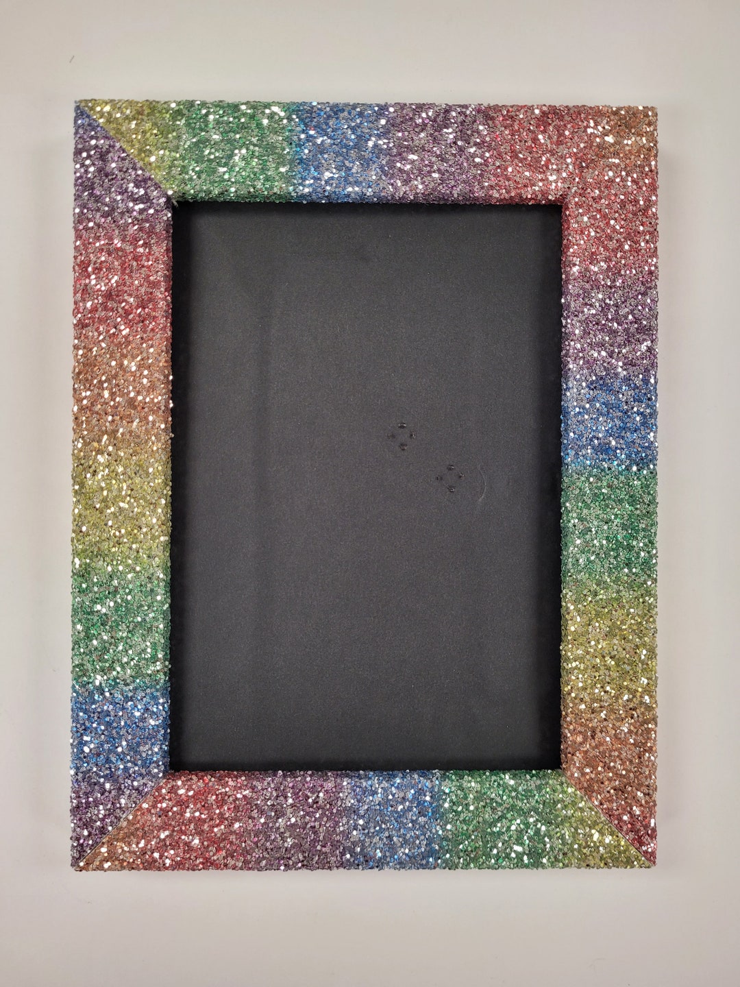 Rainbow Glitter 5"x7" Photo Frame - Etsy