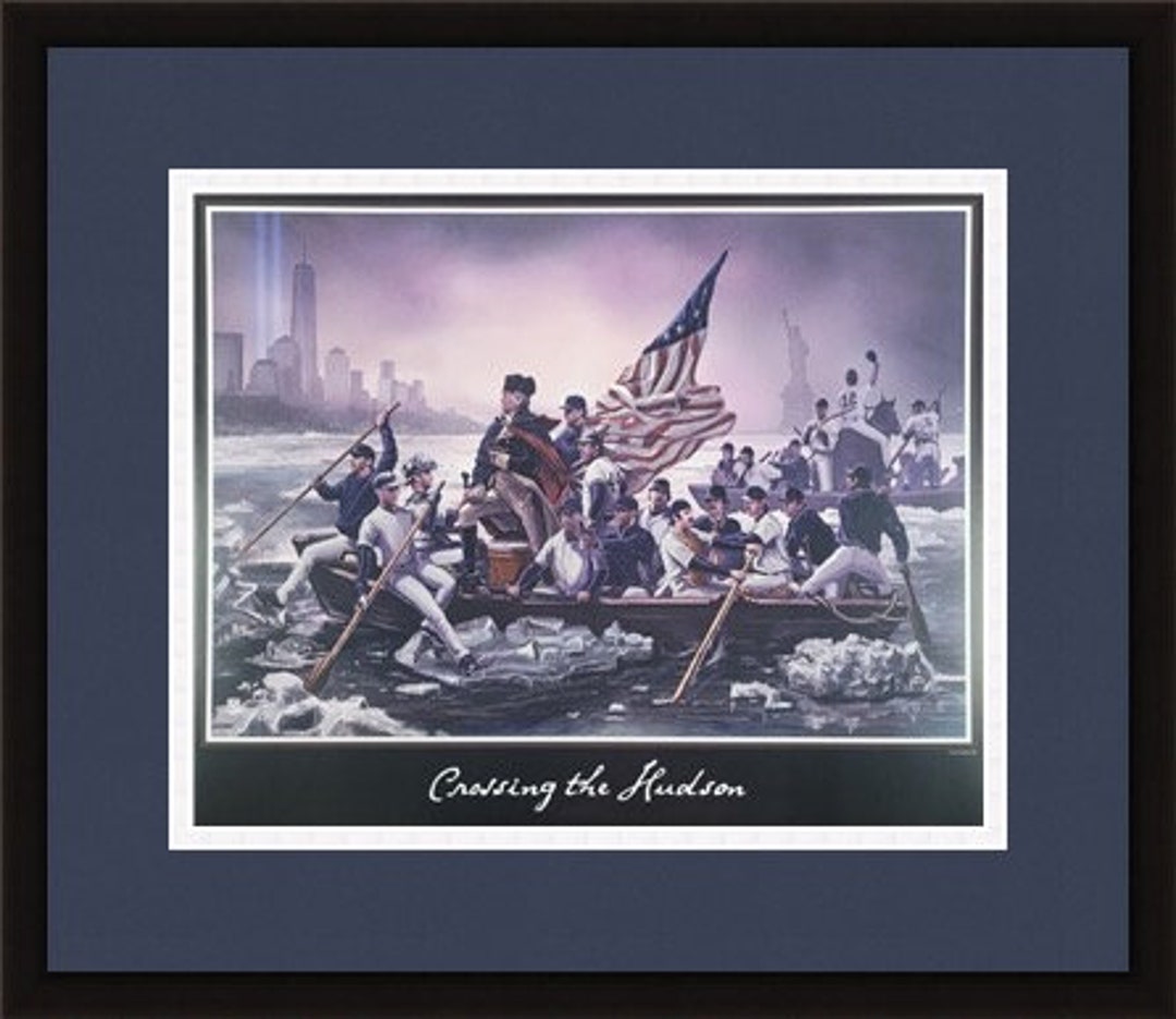 New York Yankees "crossing the Hudson" Framed Artwork Print, Featuring ...