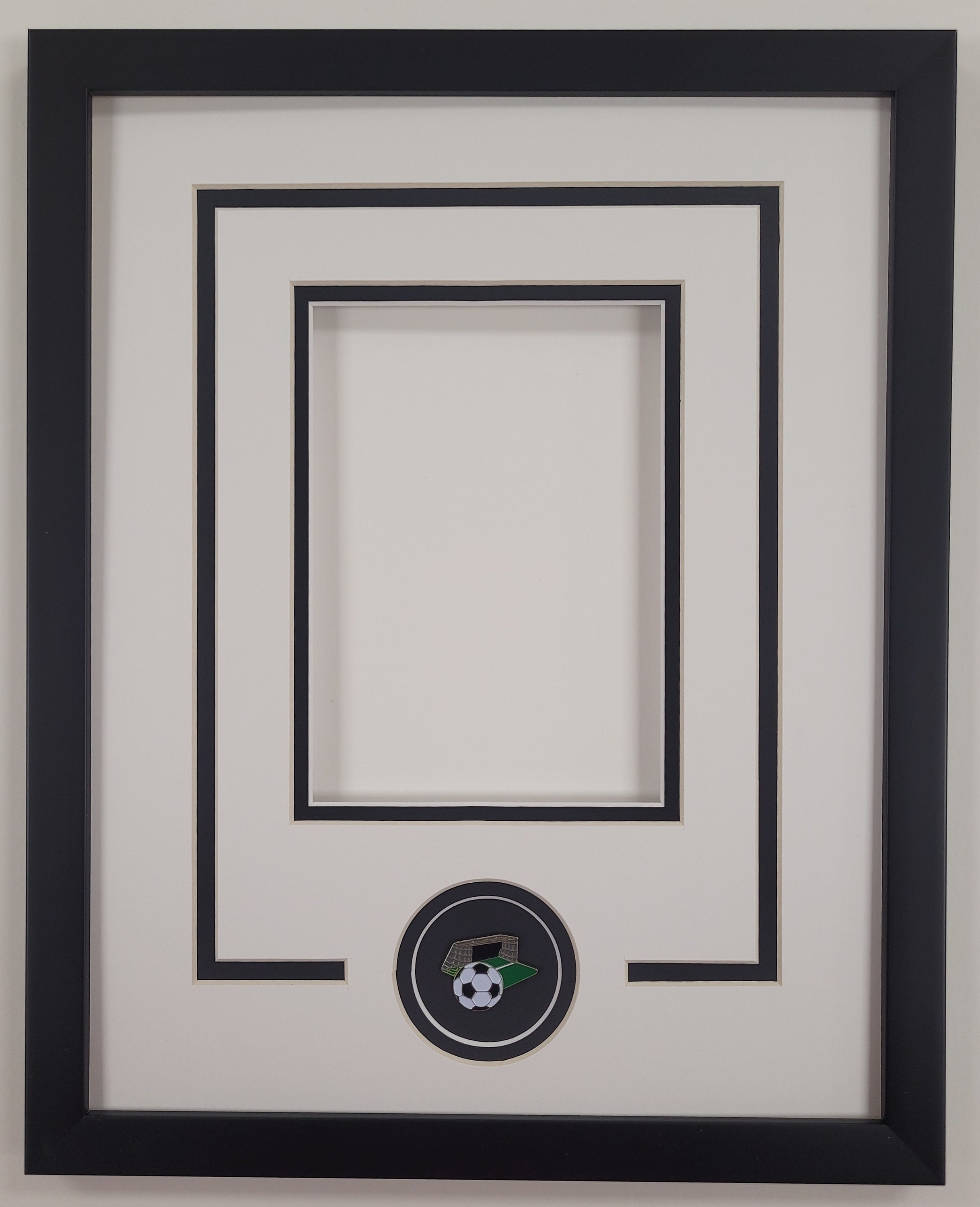Soccer Ball in Net Framed Photo Kit With Pin for 4"x6", 5"x7", 8"x10 ...