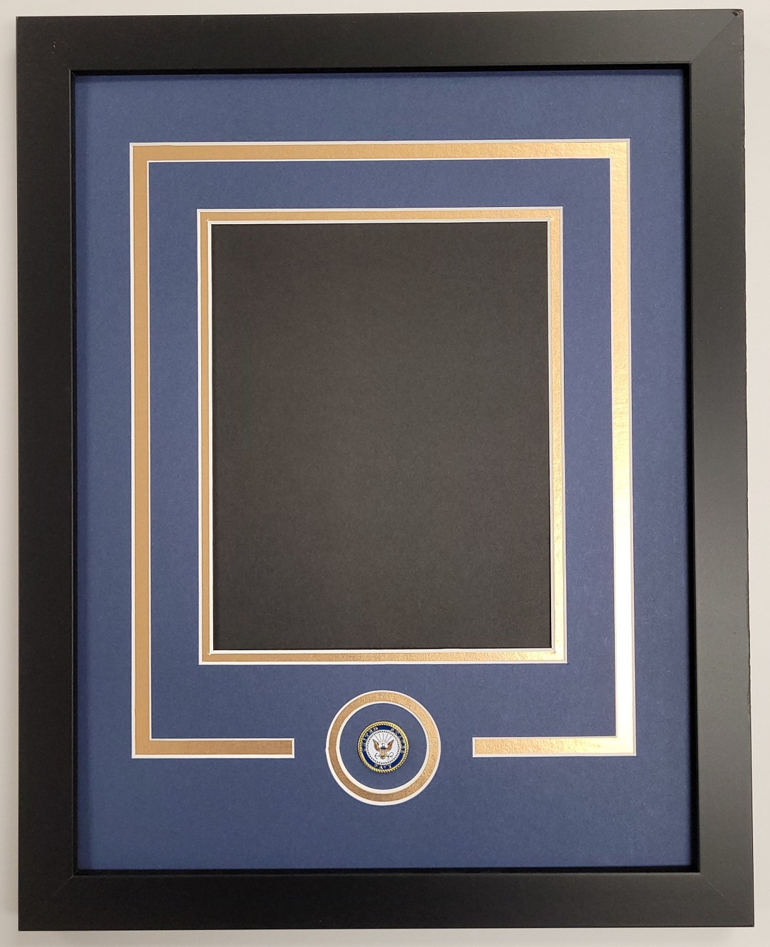 Navy Military Photo Frame Kit - Etsy