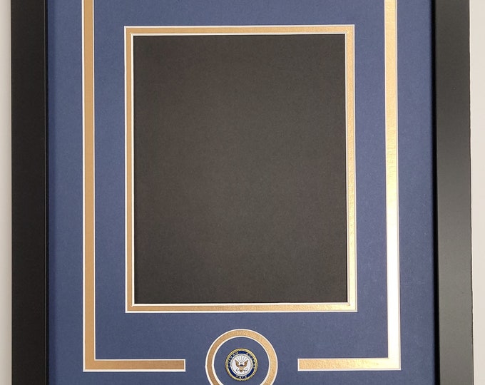 Navy Military Photo Frame Kit - Etsy