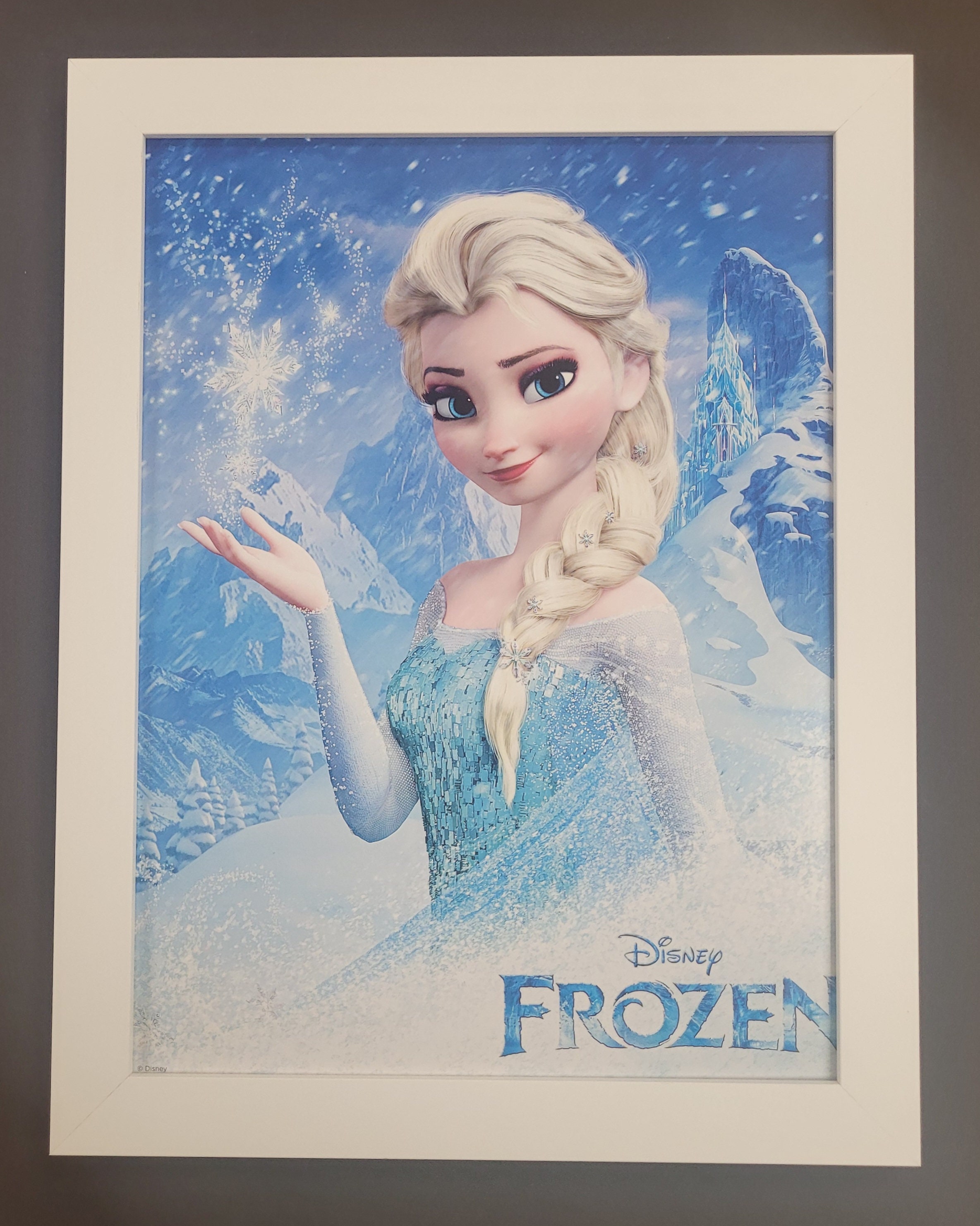 Elsa Frozen Movie Framed Print - Etsy