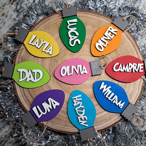 Lightbulb Ornament - Etsy